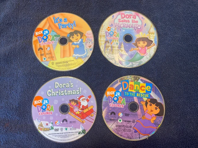 Lot Of 4 Dora The Explorer Dvds Nick Jr Nickelodeon Mermaids Party