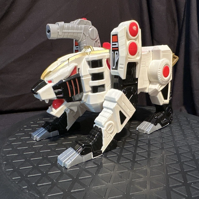 FISHER-PRICE IMAGINEXT POWER Rangers White Ranger Tiger Zord Tigerzord ...