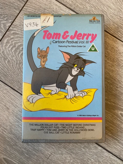 TOM & JERRY CARTOON FESTIVAL VOL.3 Pre Cert VHS video RARE Big Box MGM ...