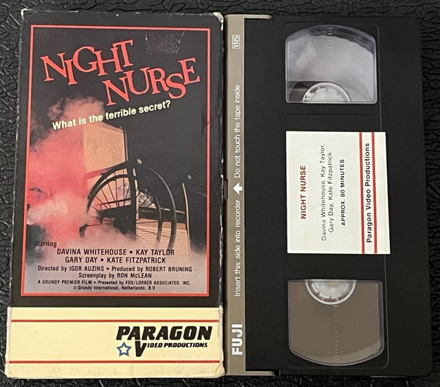 OOP NIGHT NURSE VHS 1978 RARE Paragon Video Productions 1984 Horror ...