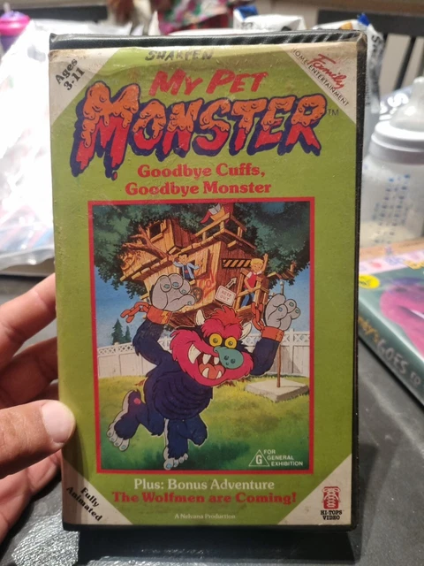 MY PET MONSTER Monster Goodbye Cuffs, Goodbye Monster VHS Video 1987 ...