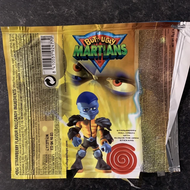 CHUPA CHUPS ROLL Candy wrappers - Full Set Of 4 Butt Ugly Martians 2000 ...