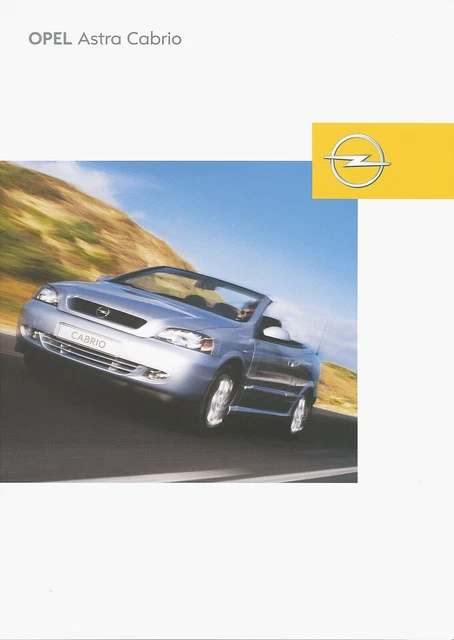 OPEL ASTRA CABRIOLET Prospekt 2003 8/03 D brochure convertible prospectus Cabrio EUR 17,40 ...