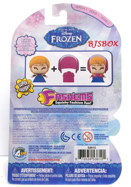 DISNEY FROZEN DELUXE Fashems Anna with Bonnet & Cape Super Squishy ...
