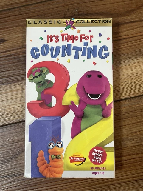 BARNEY IT’S TIME For Counting Classic Collection VHS Video Tape Sing ...