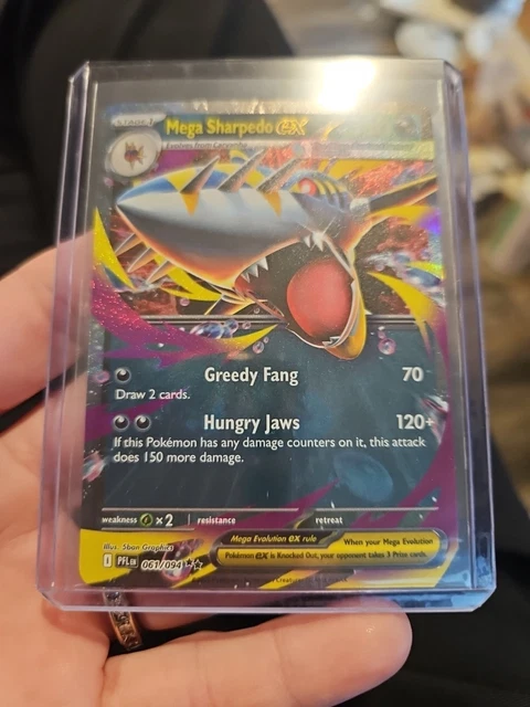 MEGA SHARPEDO EX 061/094 Me02: Phantasmal Flames Holo Pokemon TCG £4.97 ...