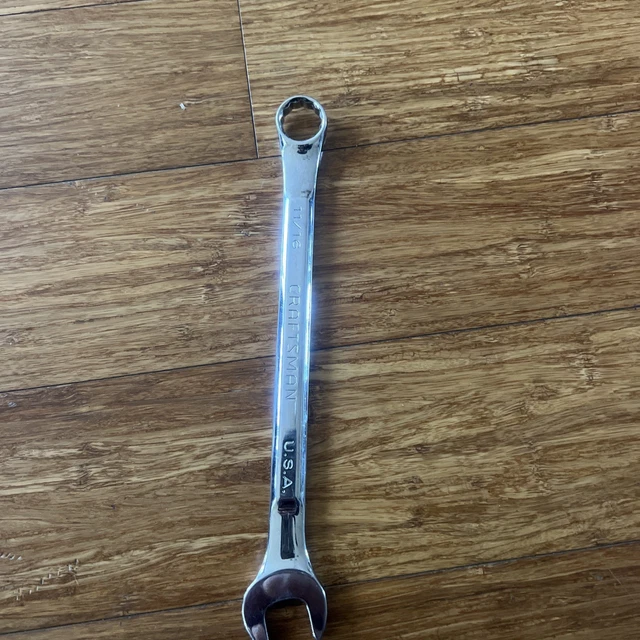 CRAFTSMAN COMBINATION RATCHETING Standard 11/16 Inch Wrench 12 Point ...