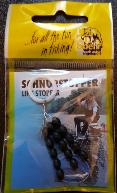 15X SCHNURSTOPPER BEHR Gummistopper Posenstopper für Posen Waggler Angelzubehör EUR 3,44 ...