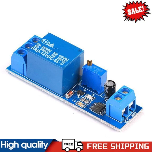 NE555 TIME DELAY Relay Module 5V/12V 0 To 10 Second Automotive Delay ...