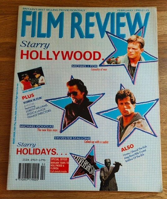 MAGAZINE - FILM Review Feb 1990 Michael J Fox Sylvester Stallone ...