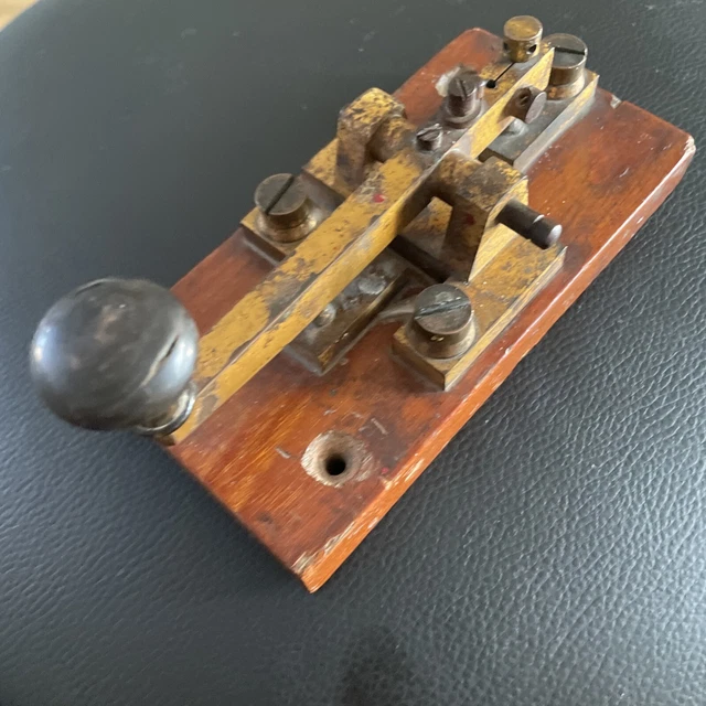 ANTIQUE SILVERTOWN LONDON Morse Code Key £99.00 - PicClick UK