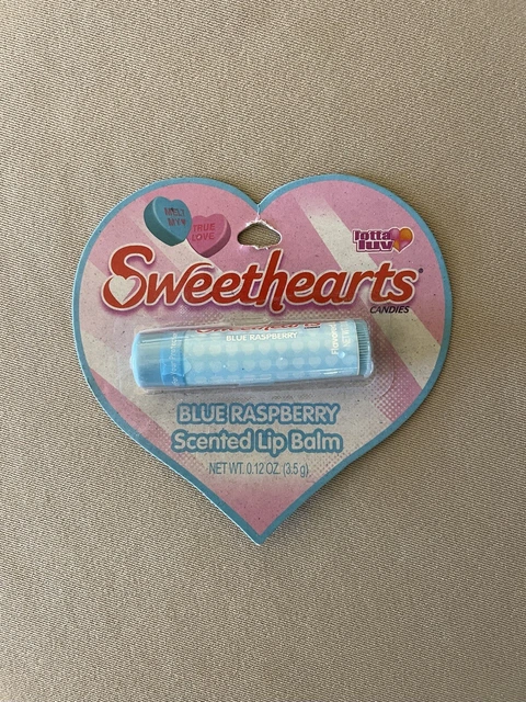 .12 OZ BLUE Raspberry Sweethearts Flavored Lip Balm By Lotta Luv, New ...