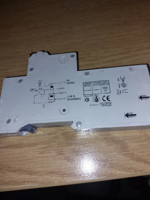 CRABTREE STARBREAKER 6A 30mA RCBO Type a B Curve Compact Mini £5.45 ...