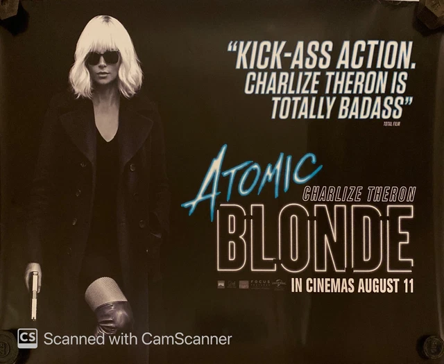 ATOMIC BLONDE QUAD Cinema Movie Poster (30x40") Original and Genuine! £15.00 - PicClick UK