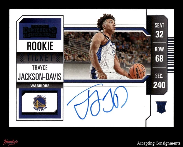 VARIATION AUTOGRAPHE 2023-24 Contenders Trayce Jackson-Davis RC recrue ...