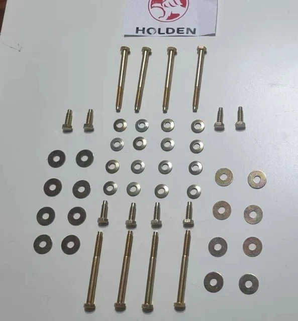 HOLDEN HK MONARO GTS FRONT & REAR BUMPER BAR BRACKET to CAR BOLT KIT HT ...