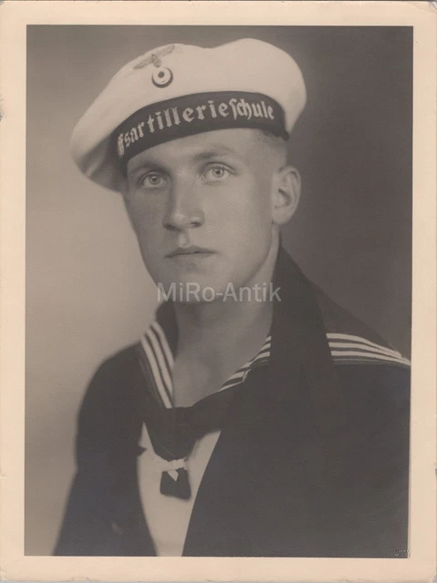 GROSS FOTO, KRIEGSMARINE, Matrose der Schiffartillerie Schule XT55149 ...