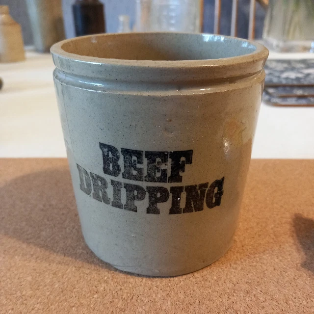 VINTAGE STONEWARE PEARSONS Of Chesterfield Beef Dripping Pot £7.30 ...