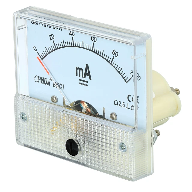 ANALOG PANEL AMMETER, 85C1 Ampere Meter Current Tester(DC 0-100mA) £11. ...