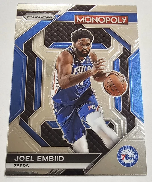 CARTA BASKET JOEL Embiid 2023-24 Panini Prizm Monopoly PS7 Philadelphia ...