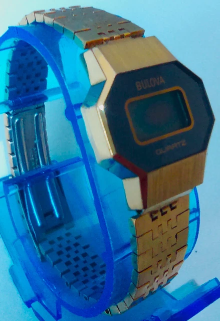 VINTAGE BULOVA GOLD Tone Ladies Digital Quartz Watch. £22.00 - PicClick UK