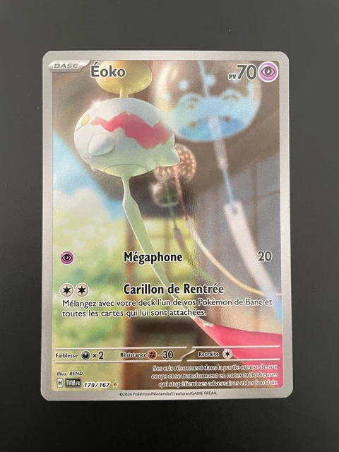 CARTE POKÉMON EOKO AR 179/167, EV06, Mascarade Crépusculaire, FR, NEUF ...