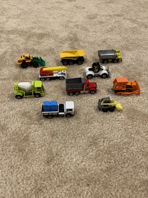 TEN MATCHBOX CONSTRUCTION Vehicle Poop King Mixer Dump Truck Dozer Lot ...