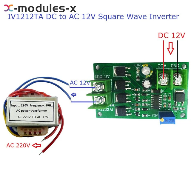 DC-AC INVERTER 50HZ Square Wave Signal Generator Module AC-AC Power ...