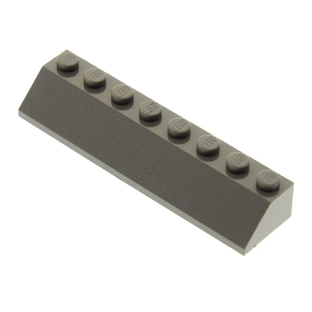 1X LEGO TEJAS 45° 2x8x1 Alt-Dunkel Gris Ladrillo Oblícua Piedra 4187914 ...
