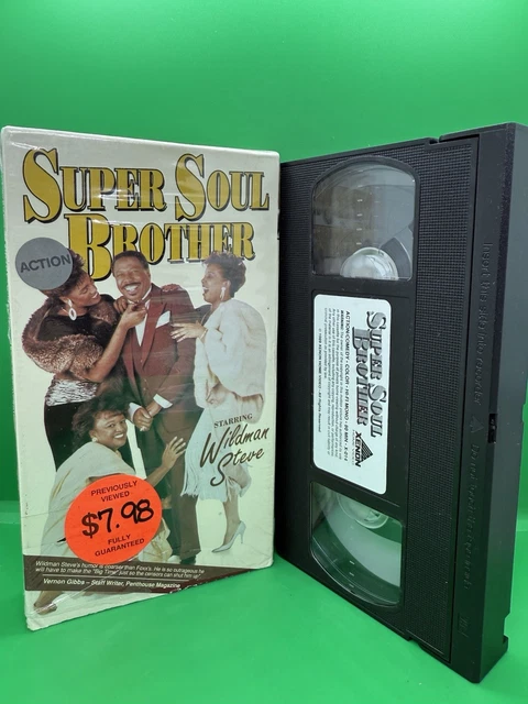 SUPER SOUL BROTHER VHS Tape 1989 Wildman Steve Blaxploitation Xenon ...