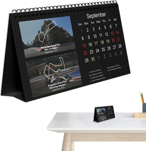 CALENDRIER DE BUREAU F1 2024 | Formule 1 2024 EUR 14,12 - PicClick FR