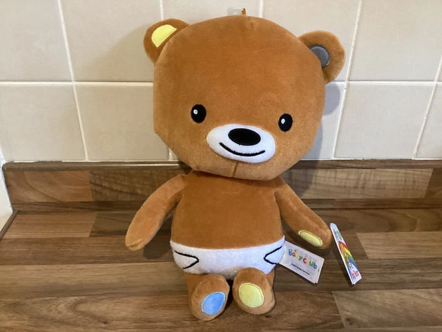 THE BABY CLUB CBEEBIES The Baby Bear Official 25cm Cuddly Toy New Nappy ...
