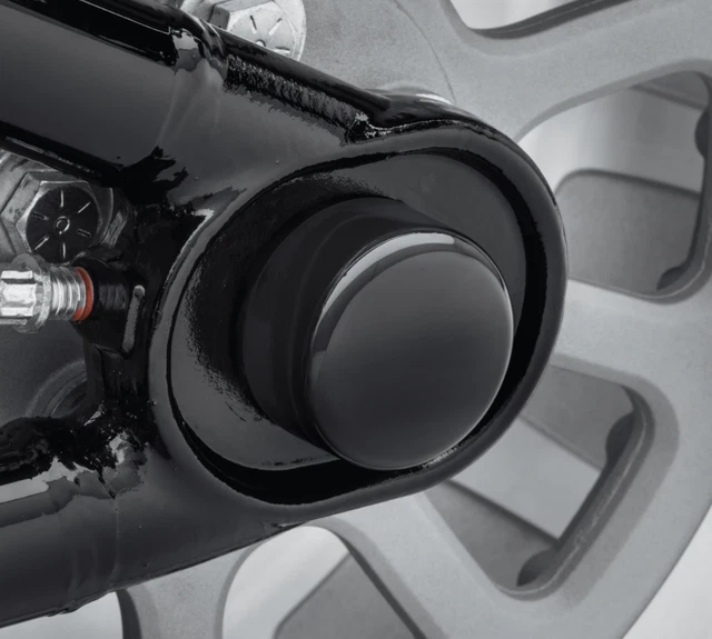 HARLEY-DAVIDSON REAR AXLE Nut Covers - Gloss Black - 43000109 £37.99 ...