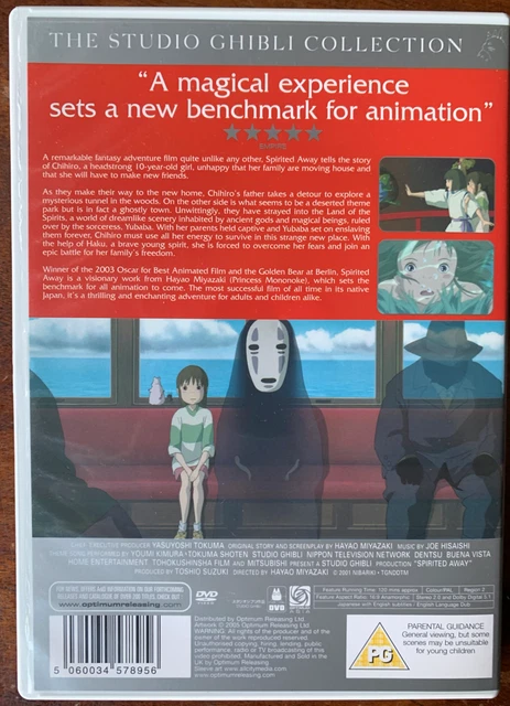 SPIRITED AWAY DVD 2001 Japanese Studio Ghibli Animated Movie movie 1 Disc $14.33 - PicClick CA