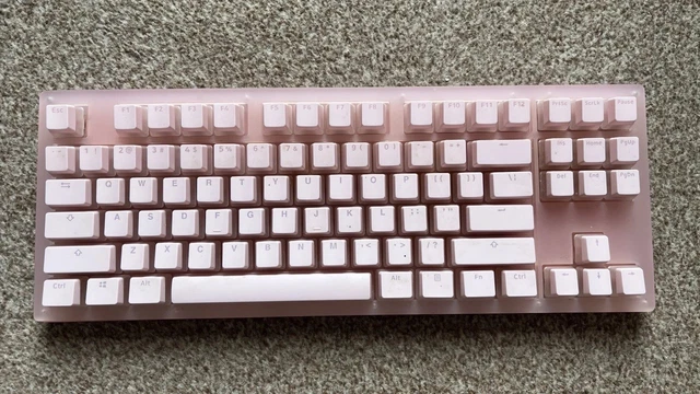 AKKO 3087 SAKURA Jelly Mechanical Keyboard with Cherry Red Switches £24 ...