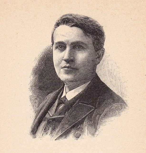 PORTRAIT THOMAS ALVA Edison General Electric Company Electricity ...
