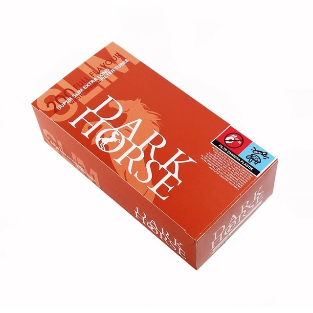 5 X DARK Horse Super Slim Extra Long WHITE Filter Tubetti 200 Größen ...