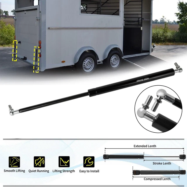 FOR IFOR WILLIAMS Horsebox Trailer Ramp Rear Door Gas Spring Strut ...