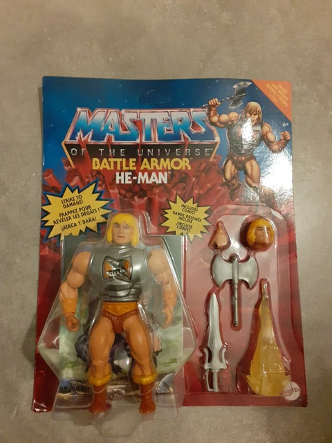 MASTERS OF THE Universe Origins Battle Armor He-Man Musclor L'invincible Mattel EUR 15,00 ...