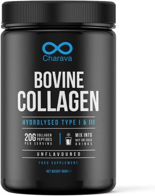 CHARAVA COLLAGEN POWDER 400g - Premium Bovine Peptides, Halal & Kosher ...