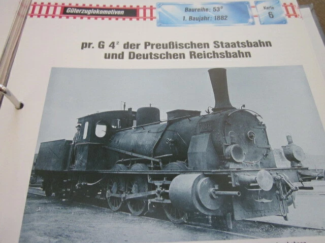DAMPFLOK RISSZEICHNUNG G 6 pr. G 4² preußische Staatsbahn DRG 53.0 ...