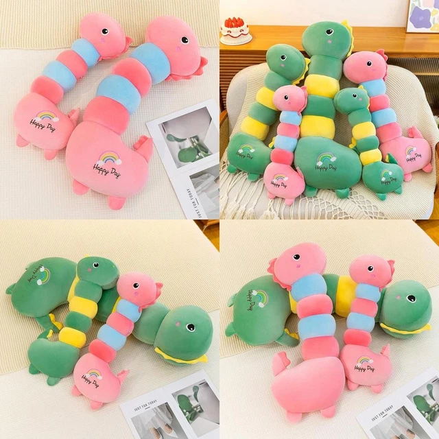 CUTE LONG NE Dinosaur Plush Pillow With Pp Cotton Filling For Kids And ...