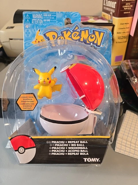 NUOVO POKÉMON PIKACHU e Palla Ripeti Action Figure Set Pokéball Carry ...