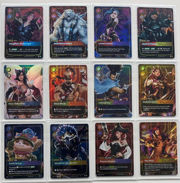 RIFTBOUND LEAGUE OF Legends TCG Origins Complete Set of 12 Legends Rare ...