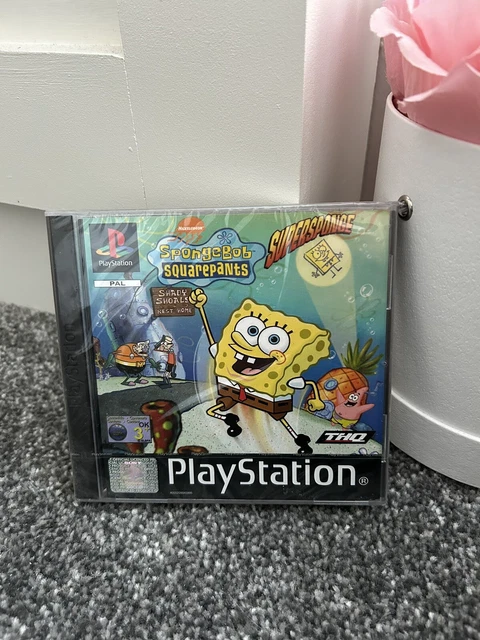 SPONGEBOB SQUAREPANTS SUPERSPONGE Complete Sony PlayStation 1 PS1 Game ...