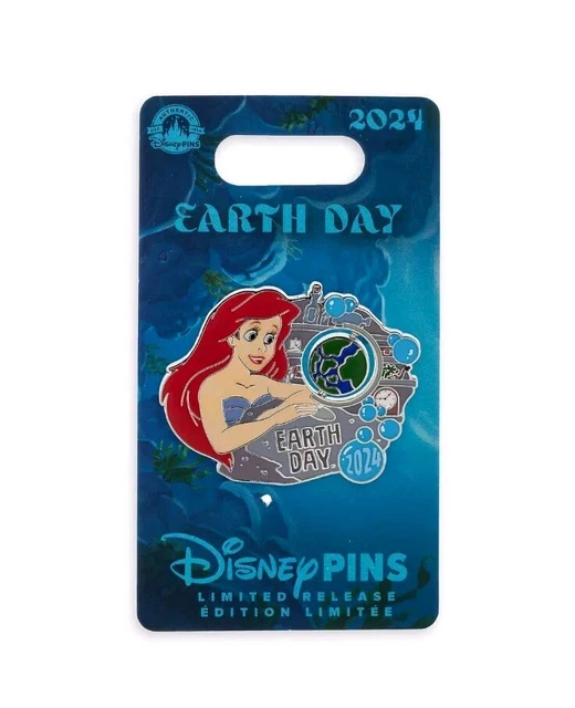 DISNEY ARIEL EARTH Day 2024 Spinner Pin The Little Mermaid Limited ...