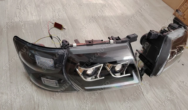 FULL LED HEAD Lights Lamps & Led Corner Lamps For Nissan Patrol Y61 ...