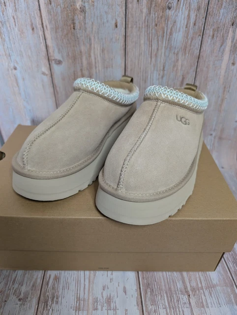 UGG TAZZ II Platform Slipper Sand Womens UK 7 New in Box £96.24 ...