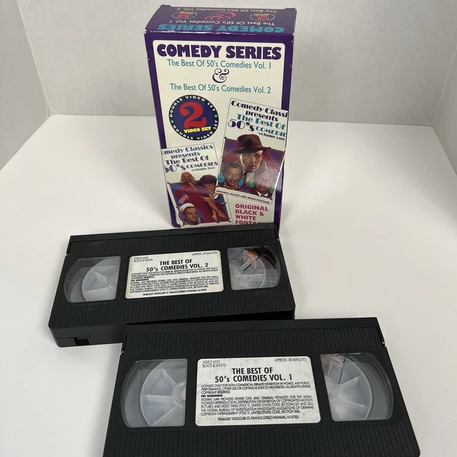 VINTAGE COMEDY SERIES "The best of 50's Comedies Video set 2 Black ...