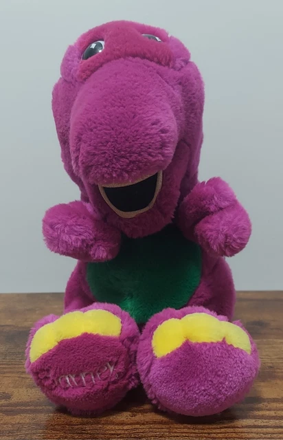VINTAGE BARNEY THE Purple Dinosaur Hand Puppet 1992 Plush Stuffed ...